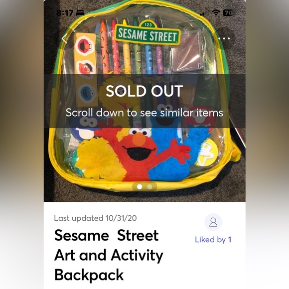 Sesame Street | Toys | Sesame Street Art And Activity Backpack | Poshmark